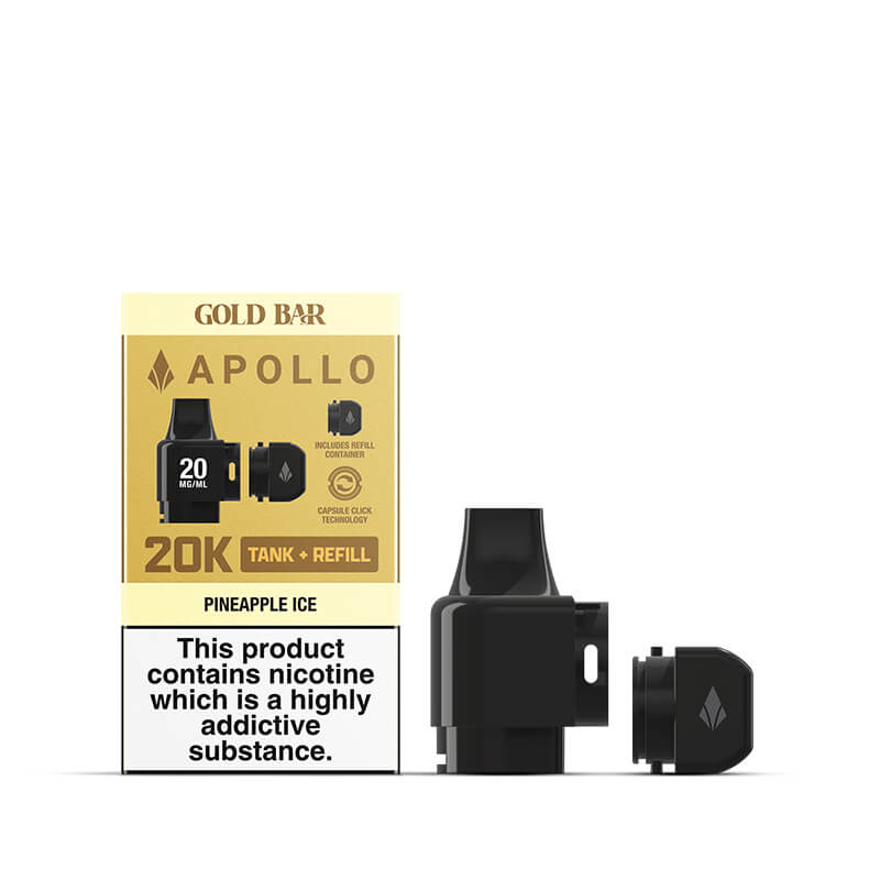 The NEW Gold Bar Apollo 20K: The Compact pod vape that delivers Big ...