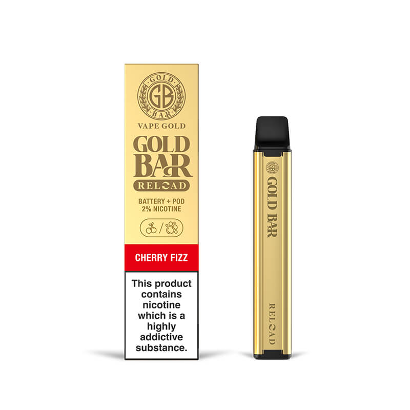 Gold Bar Reload Cherry Fizz Flavour Prefilled Pod Kit | Gold Bar UK